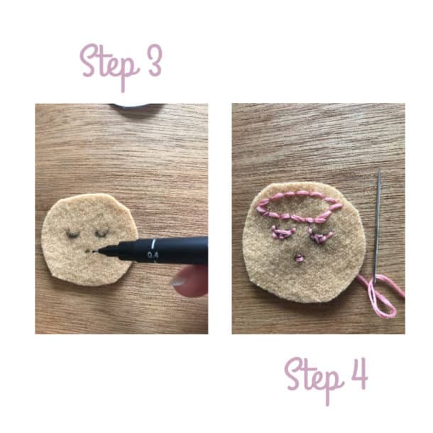 How to make a fabric Christmas angel - La creative mama