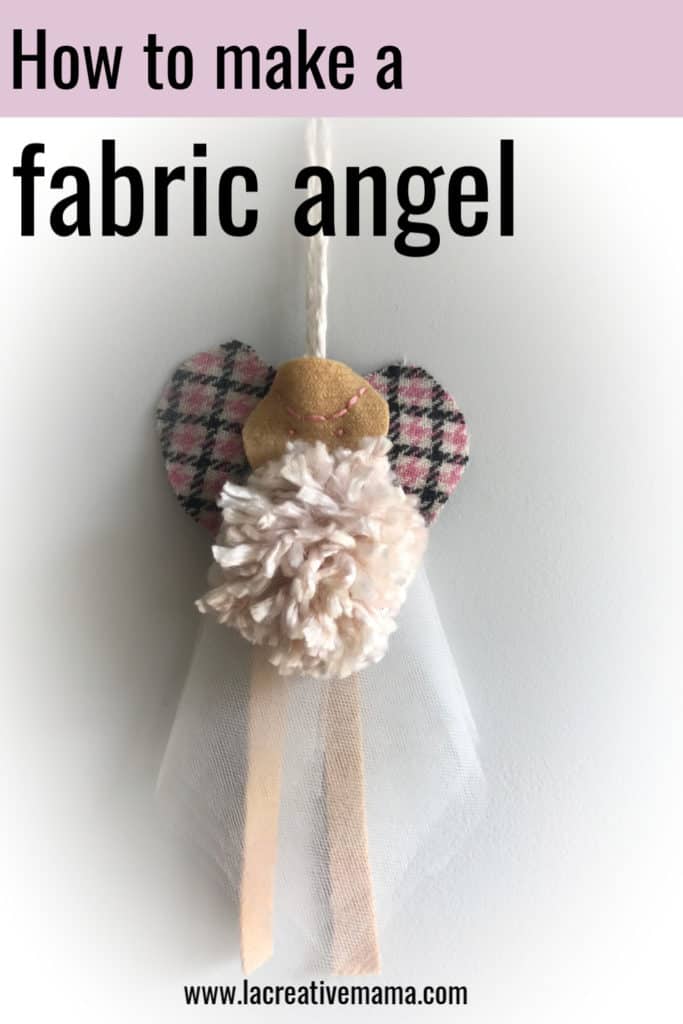 How to make a fabric Christmas angel - La creative mama