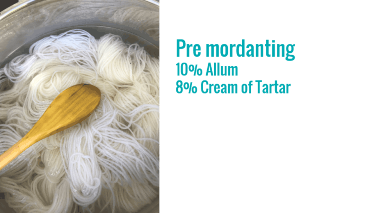 The importance of using a mordant in natural dyeing - La creative mama