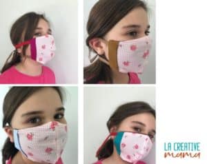 How To Make The Best Fabric Face Mask For Your Kids - La creative mama
