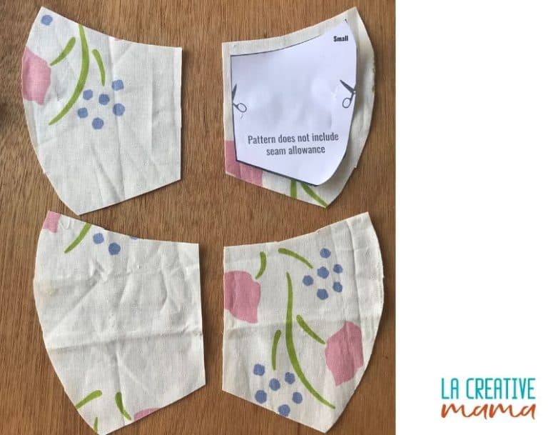 How to make a fabric face mask - La creative mama