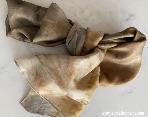 How to dye silk (with natural dyes) - La creative mama