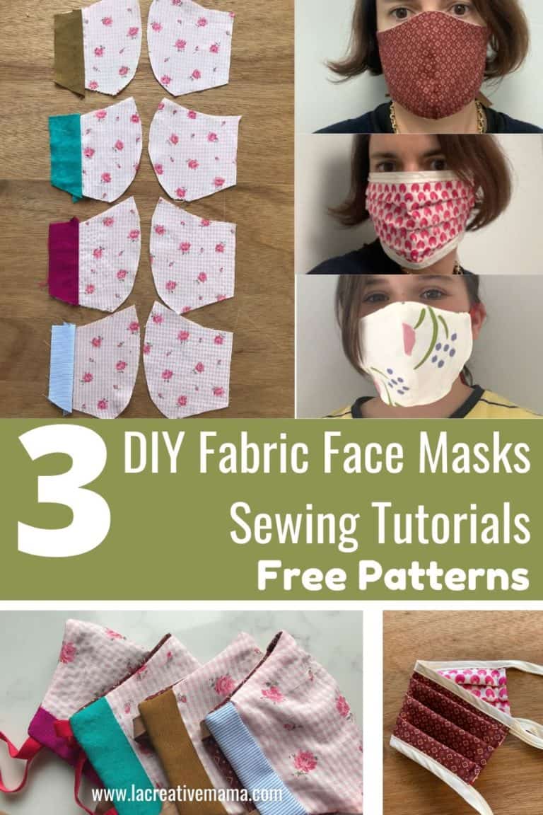 Easy & Quick DIY Face Masks Tutorials - La creative mama