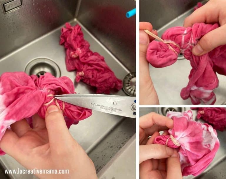 How to tie dye a t-shirt tutorial - La creative mama