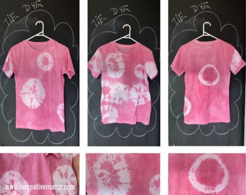 How to tie dye a t-shirt tutorial - La creative mama