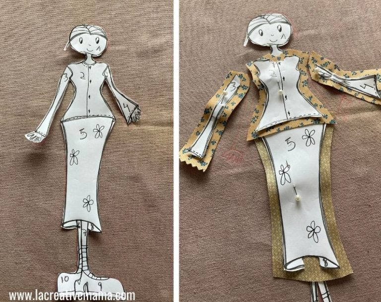 How to make a hair clip holder with fabric applique - La creative mama