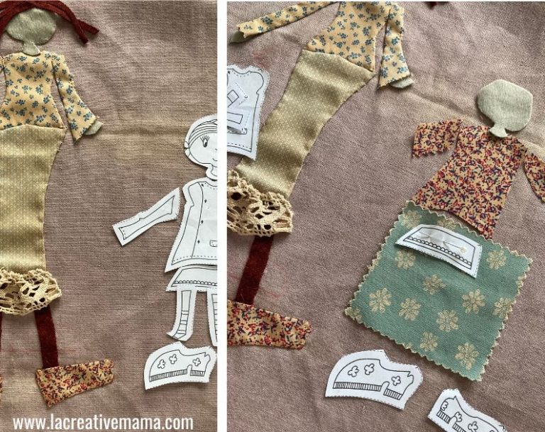 How to make a hair clip holder with fabric applique - La creative mama