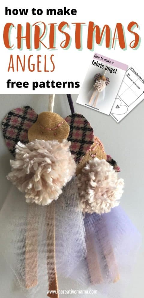 How to make a fabric Christmas angel - La creative mama