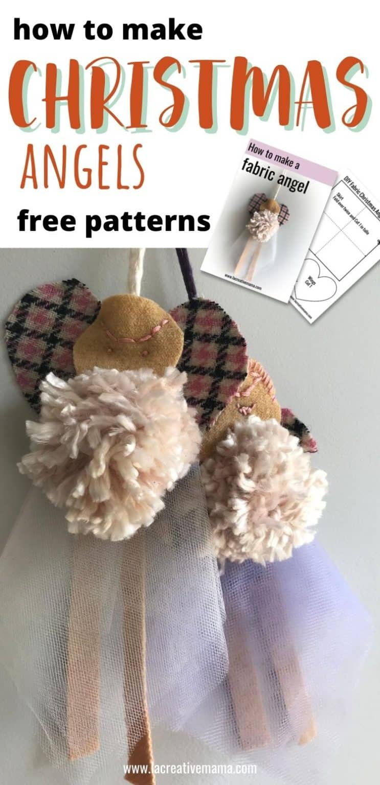 How to make a fabric Christmas angel - La creative mama