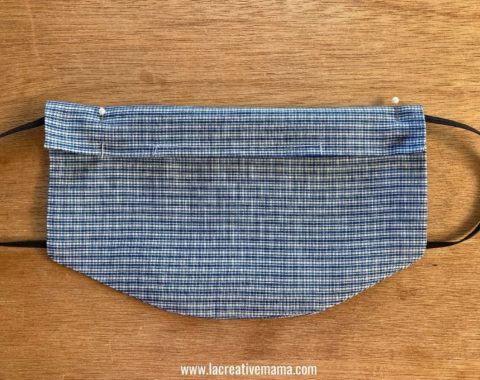DIY fitted face mask for glasses - FREE PATTERN - La creative mama