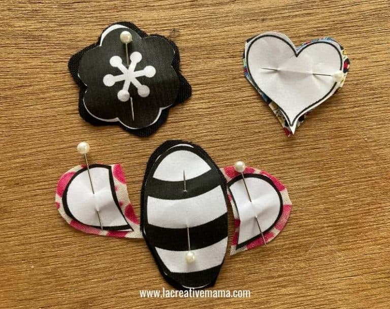 How to make a face mask with applique {free templates} - La creative mama