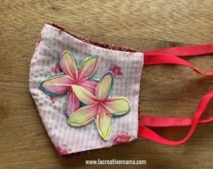 How to make a face mask with applique {free templates} - La creative mama