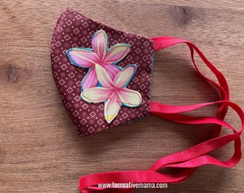 How to make a face mask with applique {free templates} - La creative mama