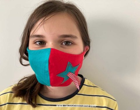 How to make a face mask with applique {free templates} - La creative mama