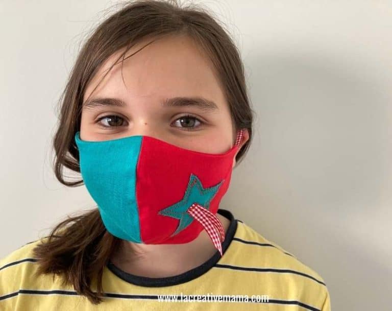 How to make a face mask with applique {free templates} - La creative mama