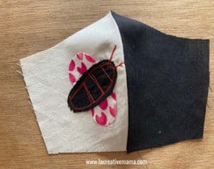 How to make a face mask with applique {free templates} - La creative mama