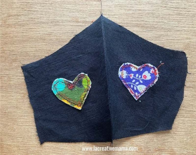 How to make a face mask with applique {free templates} - La creative mama