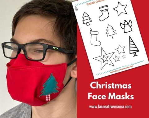 DIY fitted face mask for glasses - FREE PATTERN - La creative mama
