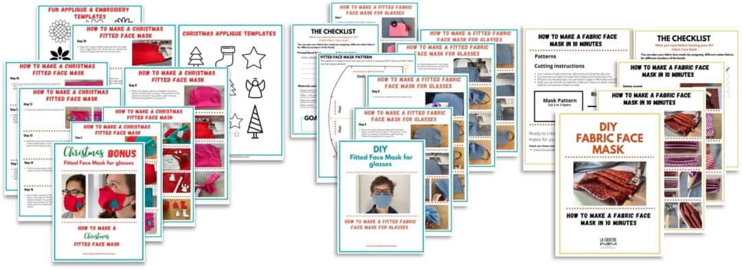 Easy & Quick DIY Face Masks Tutorials - La creative mama