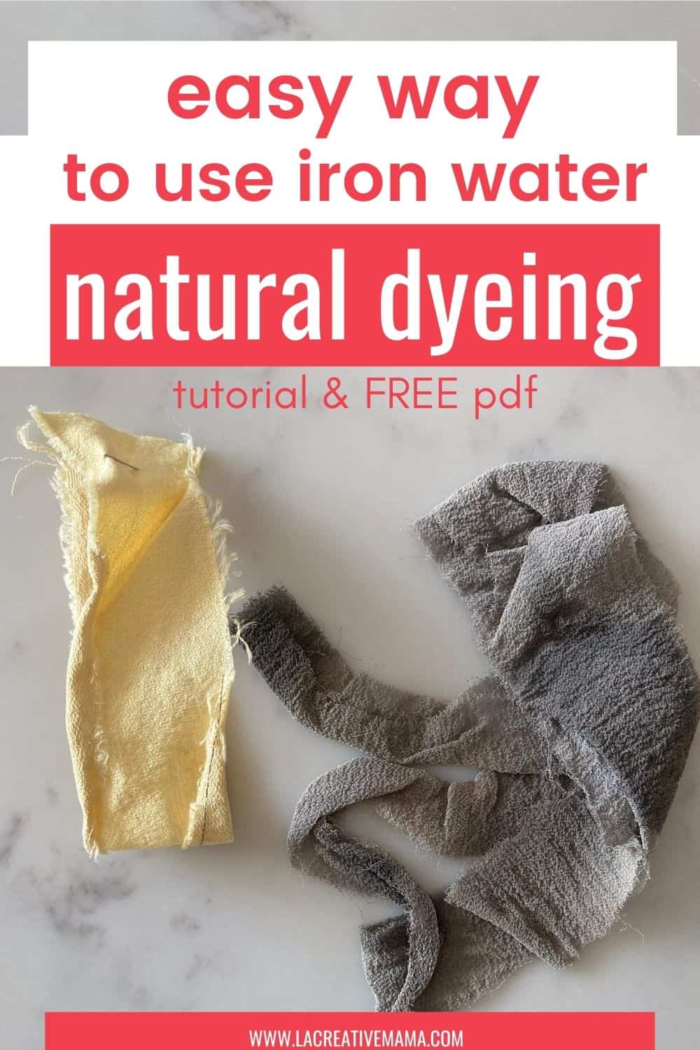 The importance of using a mordant in natural dyeing - La creative mama