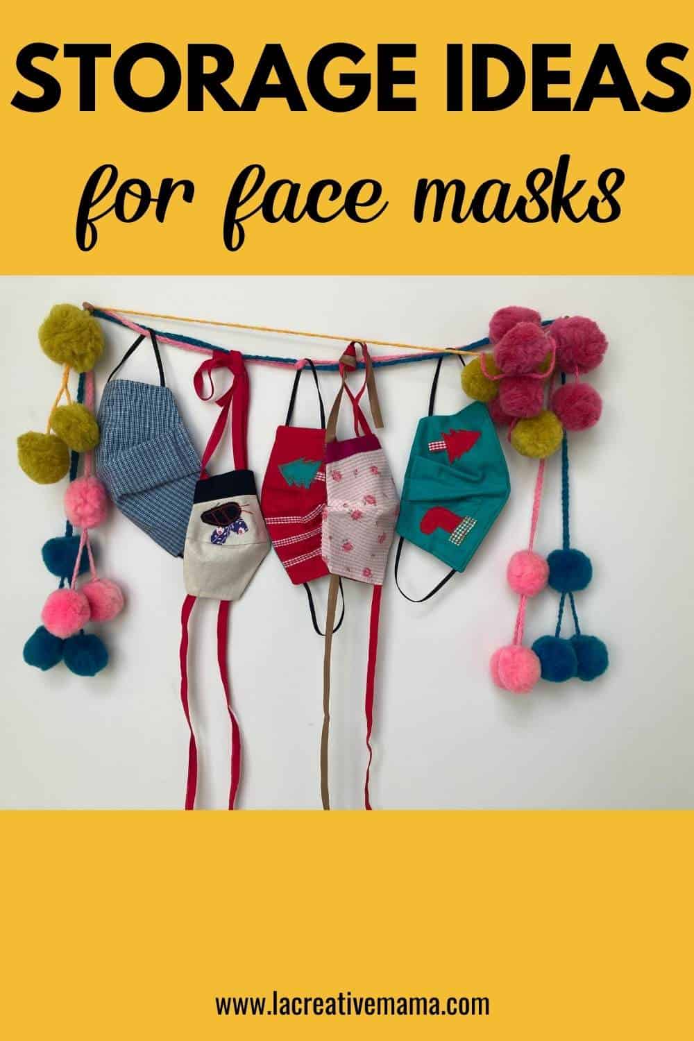Top storage ideas to keep face masks organized - La creative mama