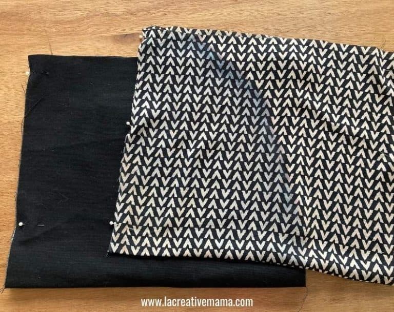How to sew a folding grocery bag pattern - La creative mama