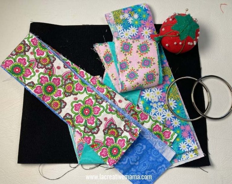 How to make a fabric belt - La creative mama