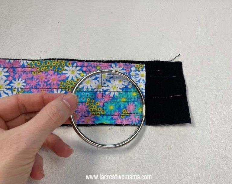 How to make a fabric belt - La creative mama
