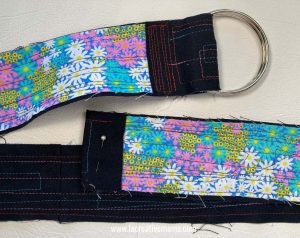 How to make a fabric belt - La creative mama
