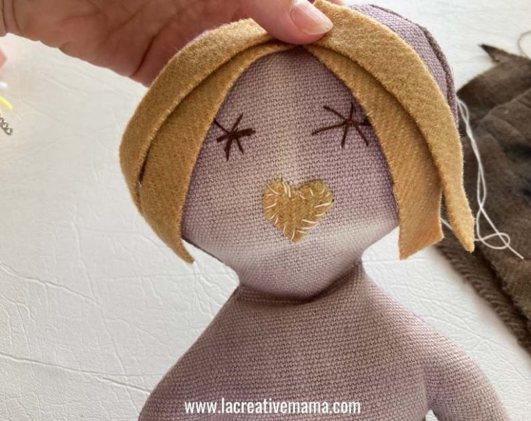How to make a rag doll - La creative mama