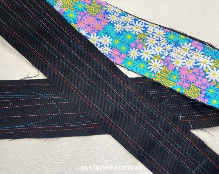 How to make a fabric belt - La creative mama
