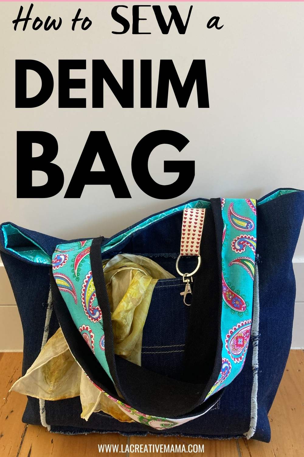 DIY denim bag - La creative mama