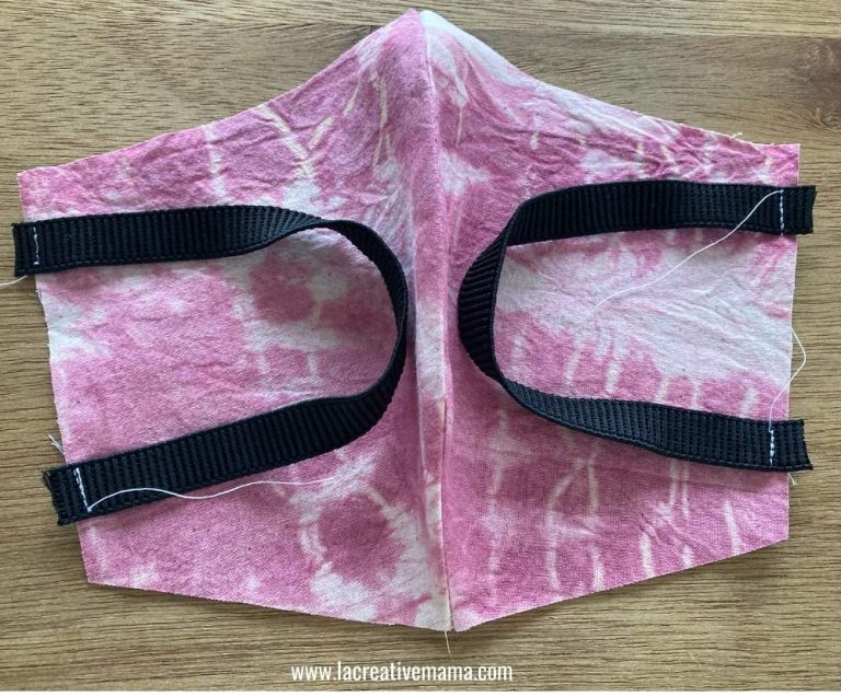 DIY Tie Dye Face Mask video tutorial - La creative mama