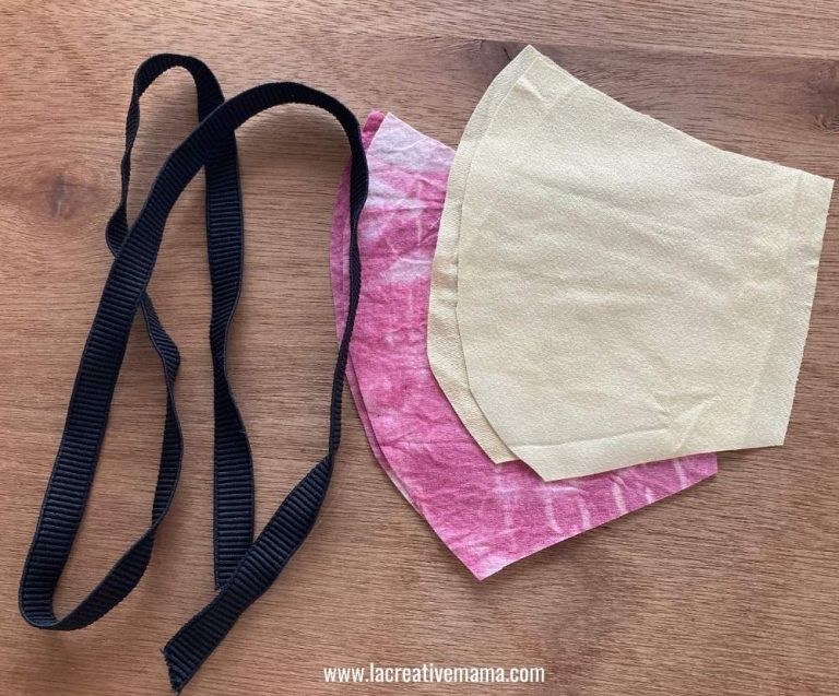 DIY Tie Dye Face Mask video tutorial - La creative mama