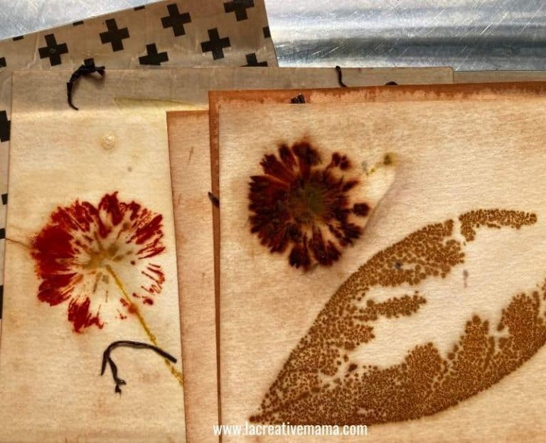 How to dye paper with tea - La creative mama