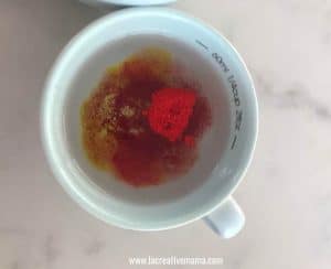 How to dye paper with food coloring - La creative mama