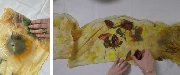 How to dye silk (with natural dyes) - La creative mama