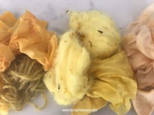 How to dye silk (with natural dyes) - La creative mama