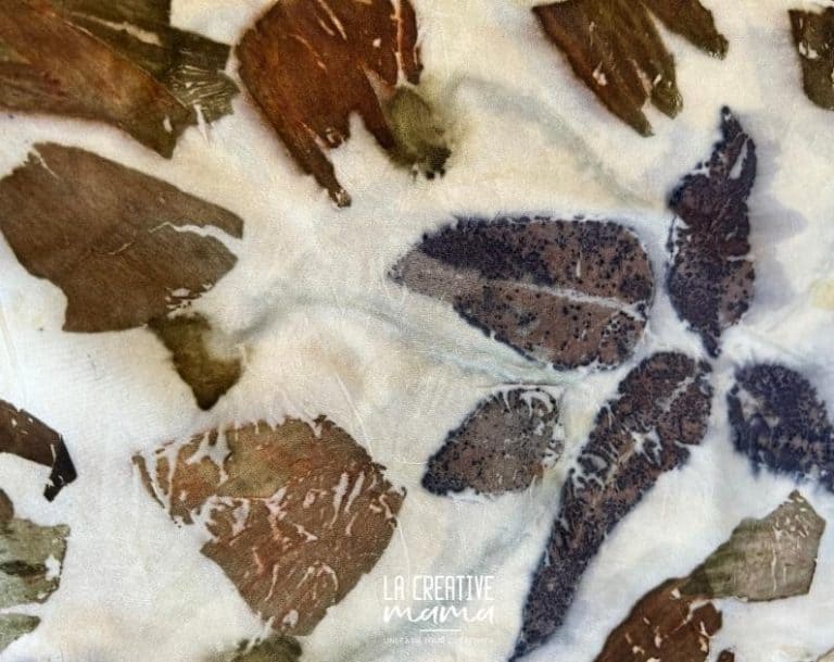 Tips for eco printing on fabric - La creative mama