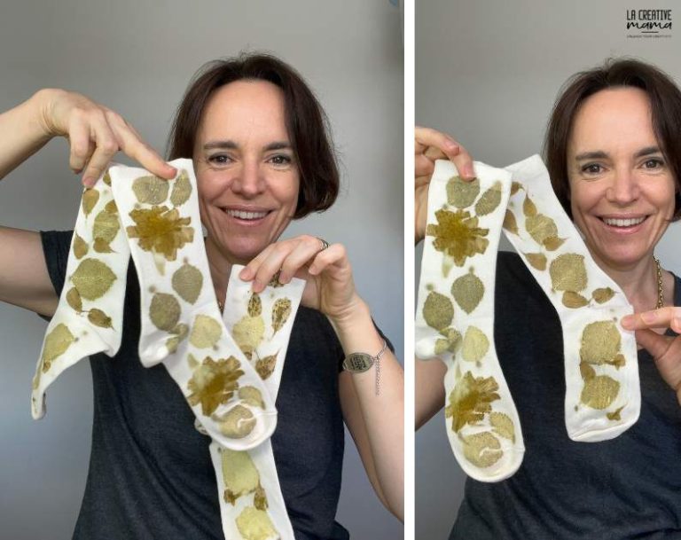 How to upcycle old clothes with eco printing - La creative mama