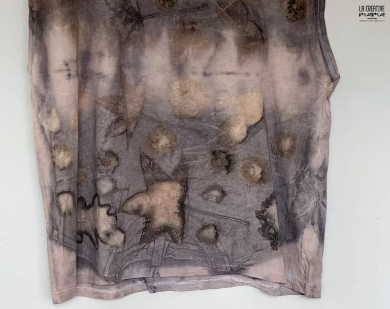 How to upcycle old clothes with eco printing - La creative mama