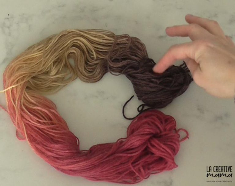 How to dye variegated yarn tutorial - La creative mama