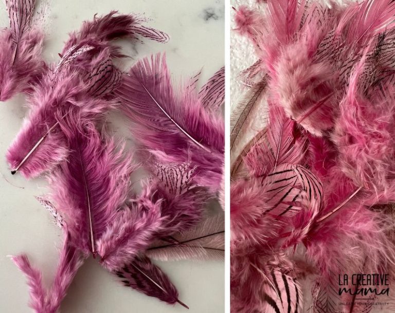 How to dye feathers with natural dyes - La creative mama