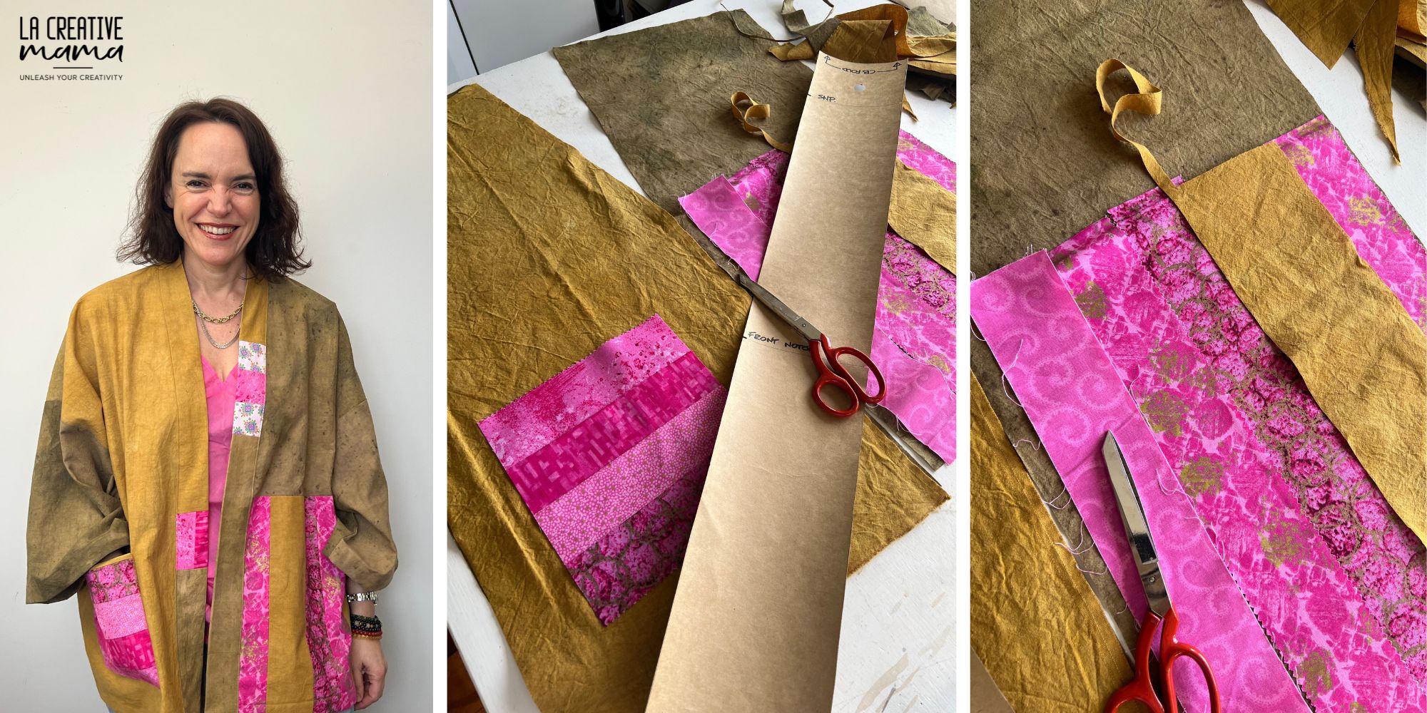Minimal Waste Sewing: DIY Kimono inspired top - La creative mama