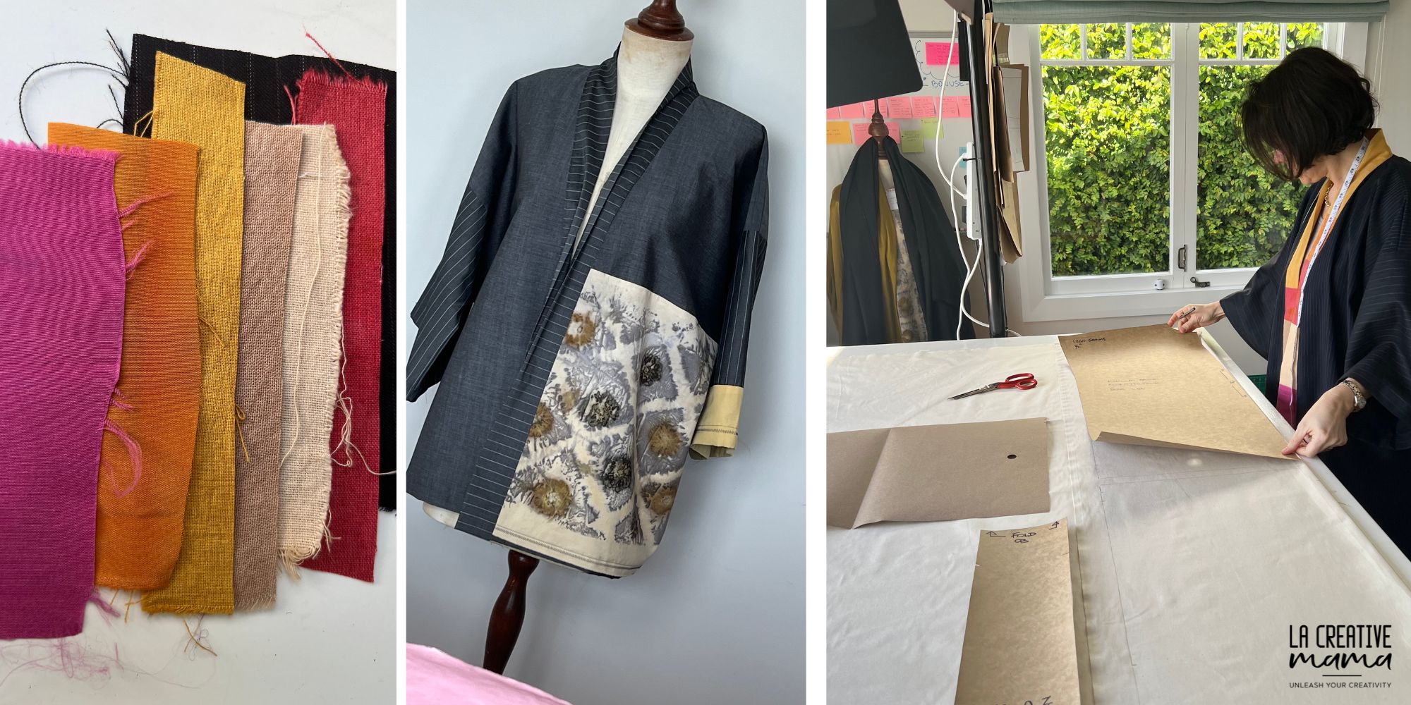 Minimal Waste Sewing: DIY Kimono inspired top - La creative mama