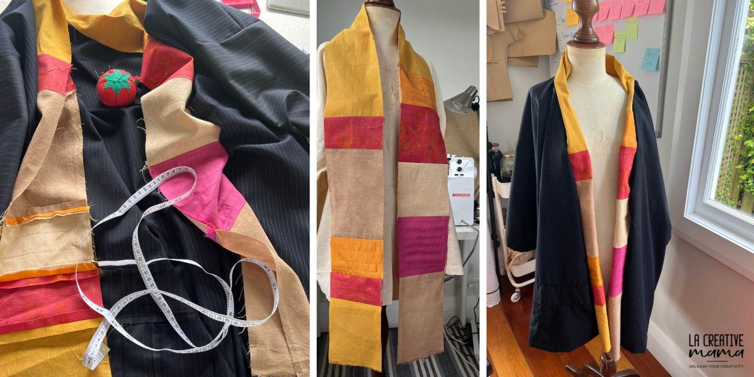 Minimal Waste Sewing: DIY Kimono inspired top - La creative mama